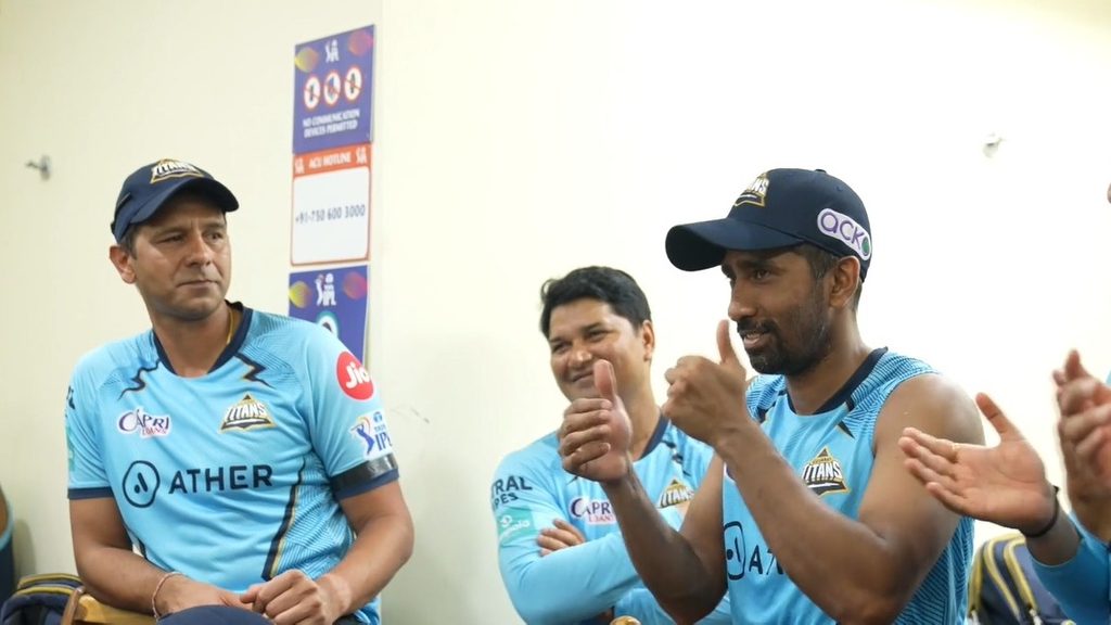 Post match celebrations #CSKvGT