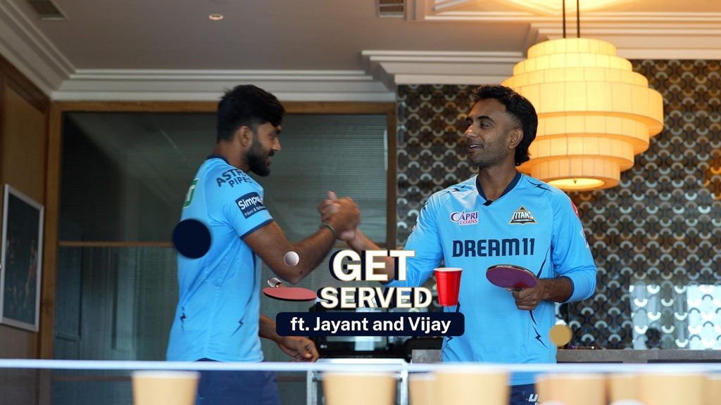 Served ft Vijay Shankar and Jayant Yadav